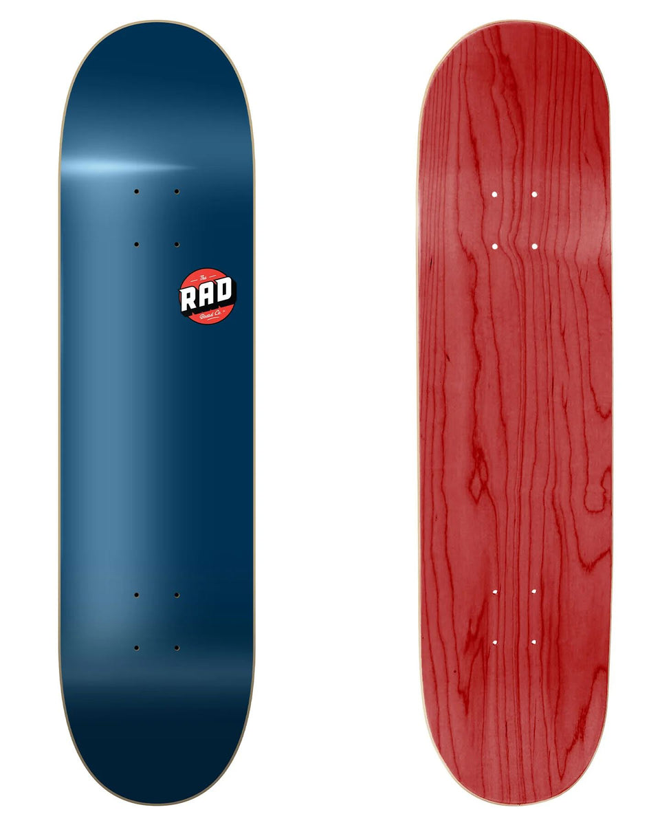 Rad Basic Logo Skateboard Deck Navy 7.75" | Skatewarehouse.co.uk