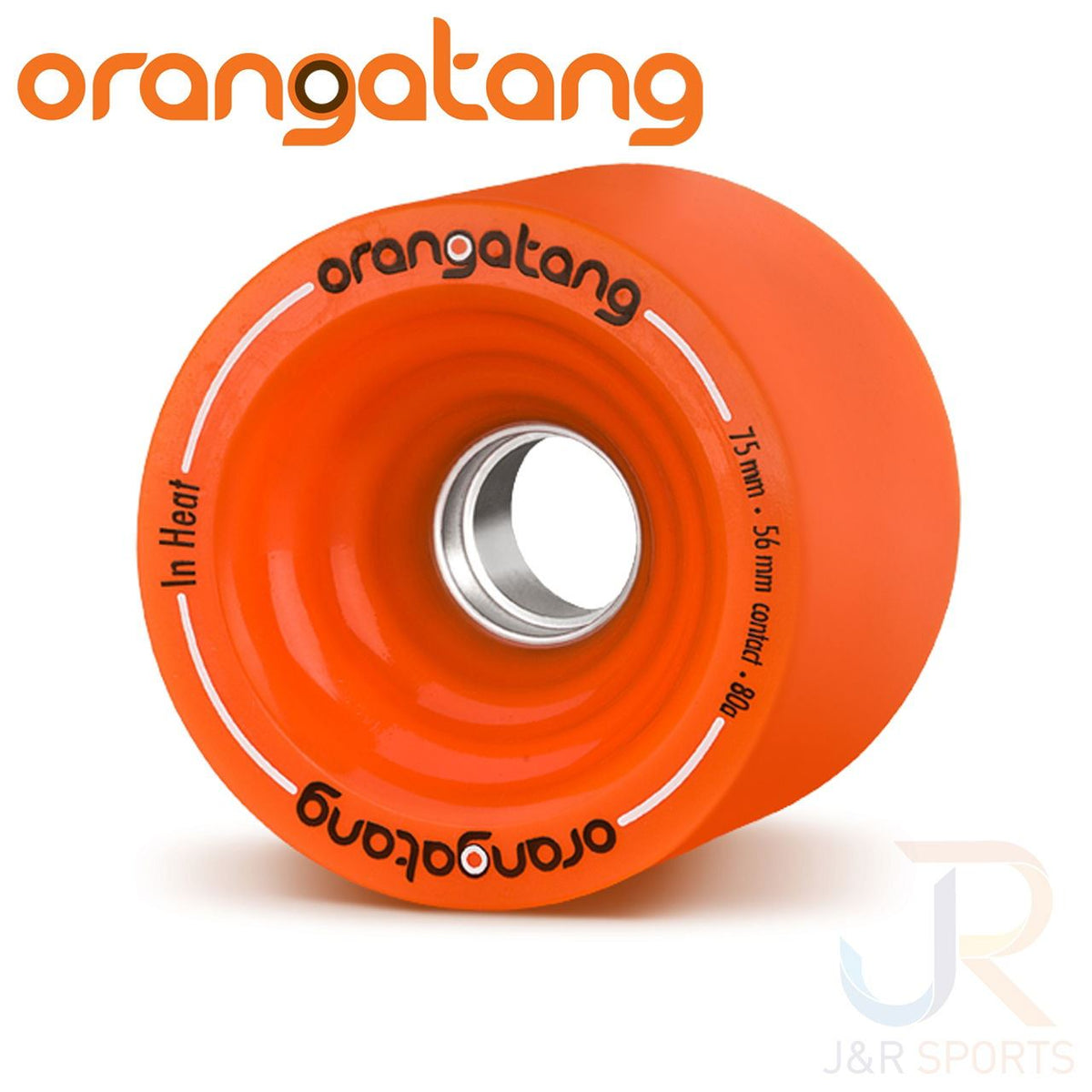 Orangatang Race Wheels "In Heat" Orange 75Mm 80A (Set 4)