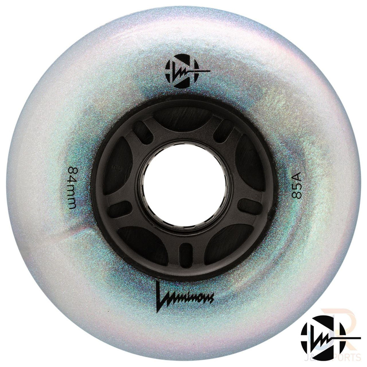 Luminous Led Inline Wheel (Set of 4 Wheels) - Black Pearl - 84Mm/85A