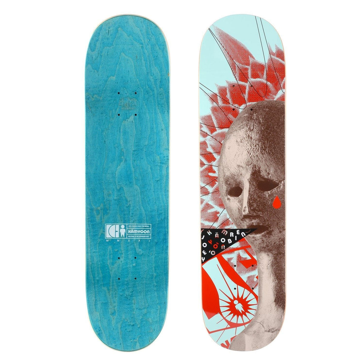 Alien Workshop Joey O'Brien Debut Skateboard Deck Blue 8 ...