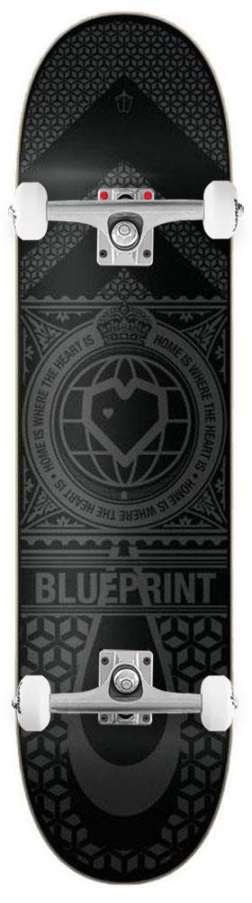 Blueprint Home Heart Black/Black x Venom Custom Complete Skateboard ...