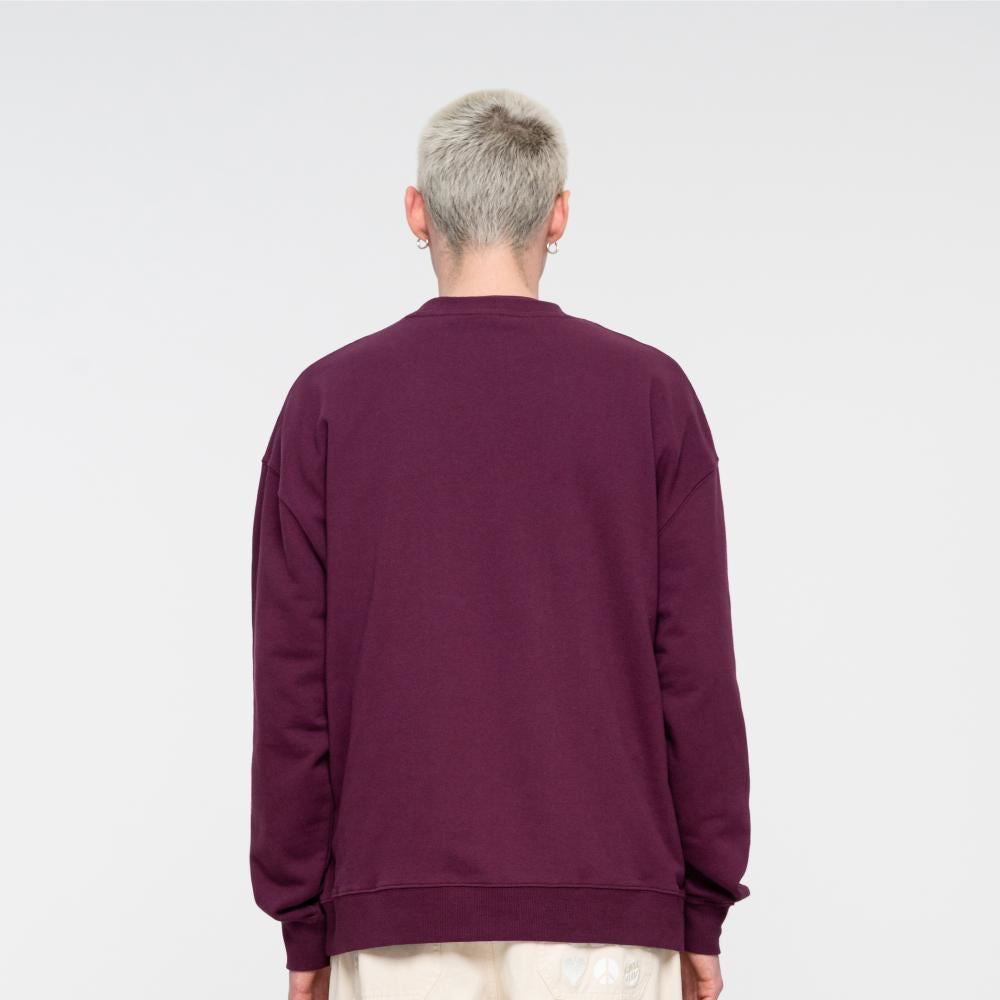 Santa Cruz Crew Classic Label Crew - Beetroot | Skatewarehouse.co.uk