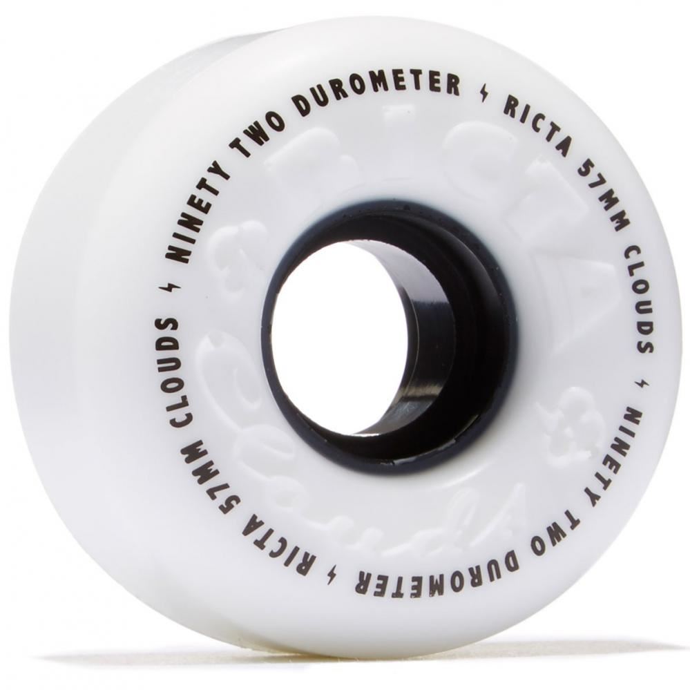 Ricta Skateboard Wheels Clouds 92a - White / Black | Skatewarehouse.co.uk