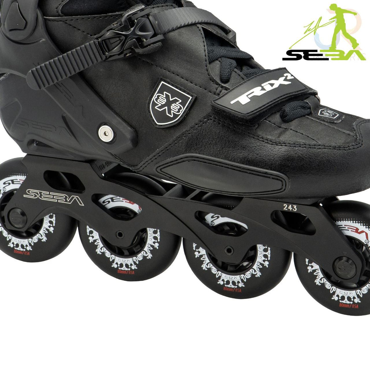 Seba Trix 2 80 Black Inline Skates | Skatewarehouse.co.uk