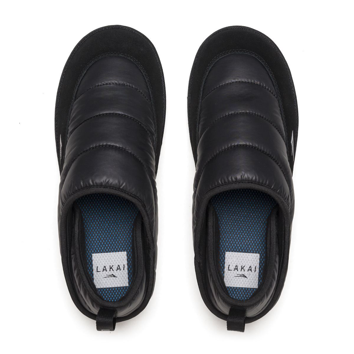 Lakai Owen Slippers Nylon Shoes - Black/Black | Skatewarehouse.co.uk