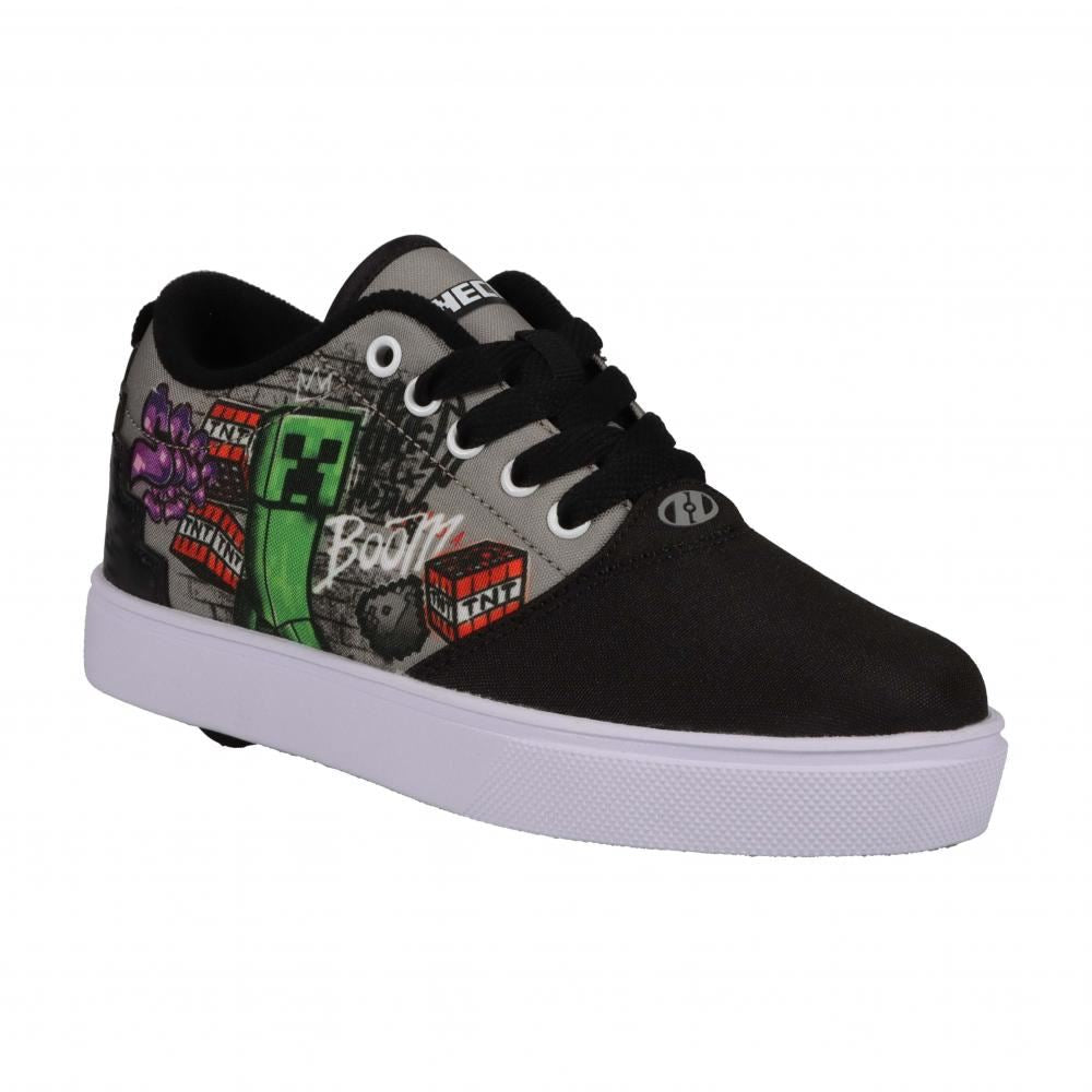 Heelys X Minecraft Pro 20 Prints - Black / Grey | Skatewarehouse.co.uk