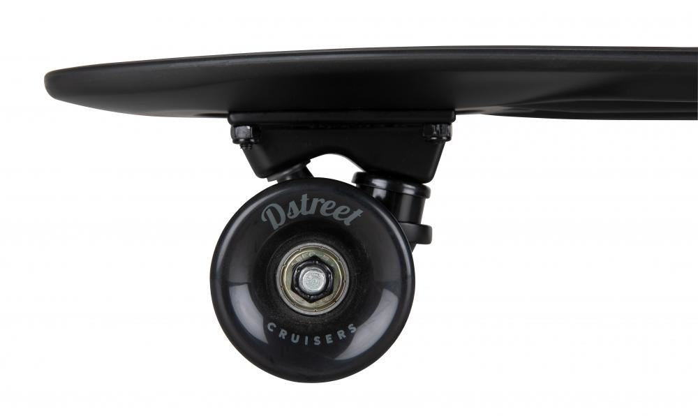D Street Cruiser Triple Black Complete Cruiser Skateboard - 5.8" x 23.