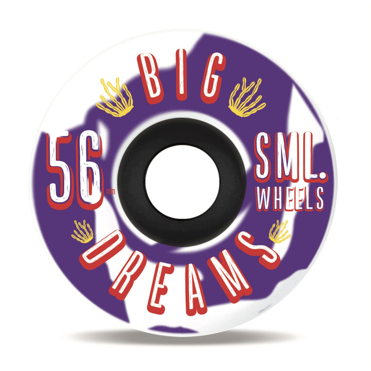 sml. Skateboard Wheels Succulent Cruisers Purple/White Swirl 92a ...