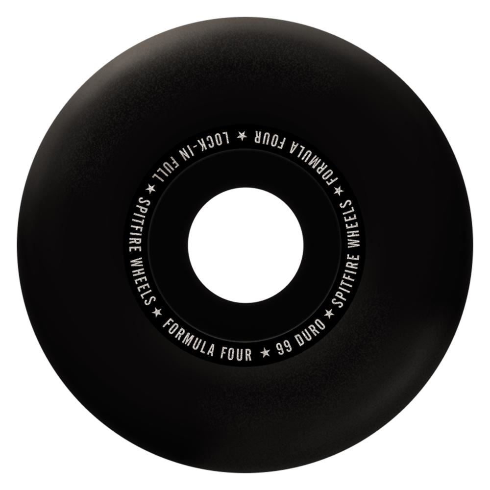 Spitfire Formula Four Skateboard Wheels Lock In Full 99 DU - Black ...
