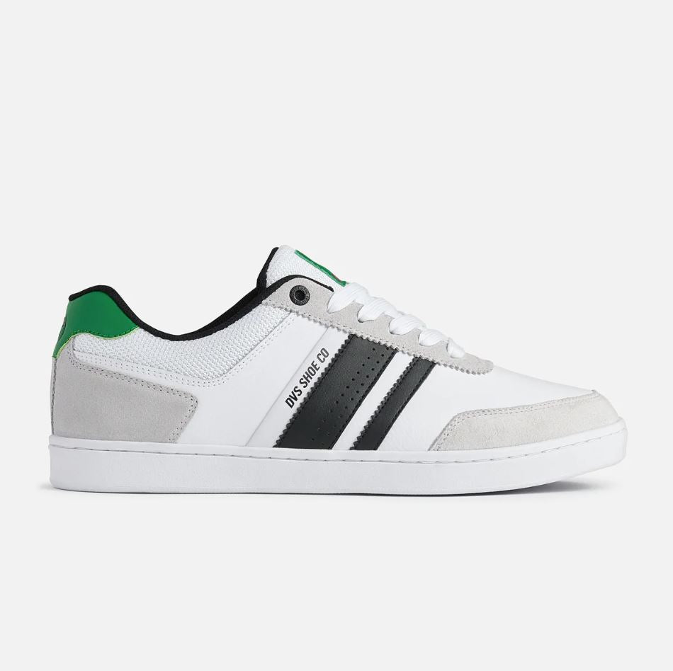 DVS Milan ST White Black Green | Skatewarehouse.co.uk