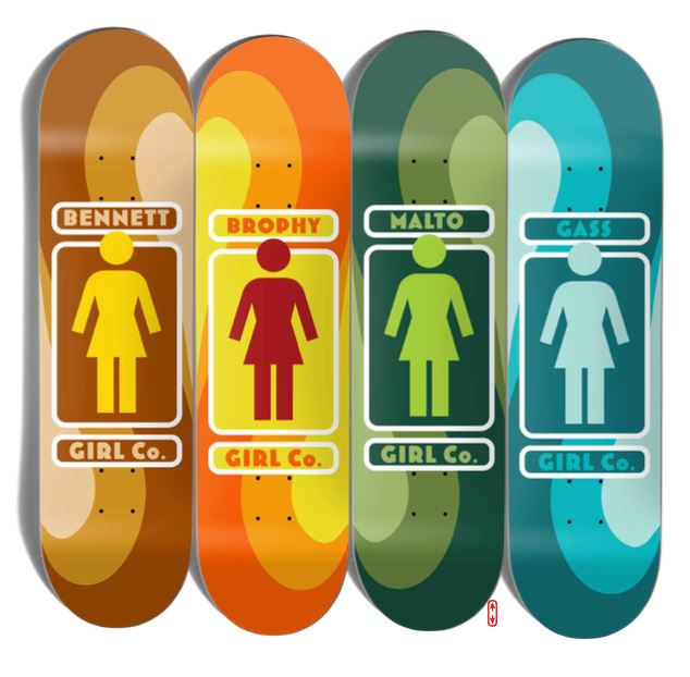 Girl Skateboard Til Lovers Niels Bennett Skateboard Deck - 8.5 ...