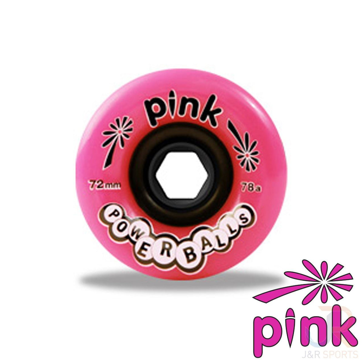 Pink - Classic Powerballs - 72/78A - Set 4 | Skatewarehouse.co.uk