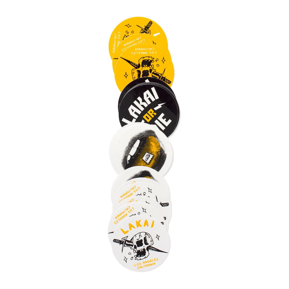 Lakai Circle Stickers 24 Pack