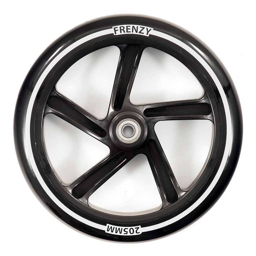 Frenzy Commuter Scooter Wheels - 205mm Black | Skatewarehouse.co.uk