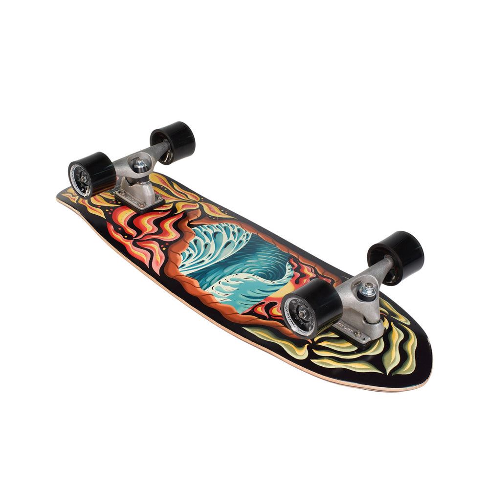Carver Psychedelic Sunset - CX Surfskate Cruiser Skateboard - 9.875" x