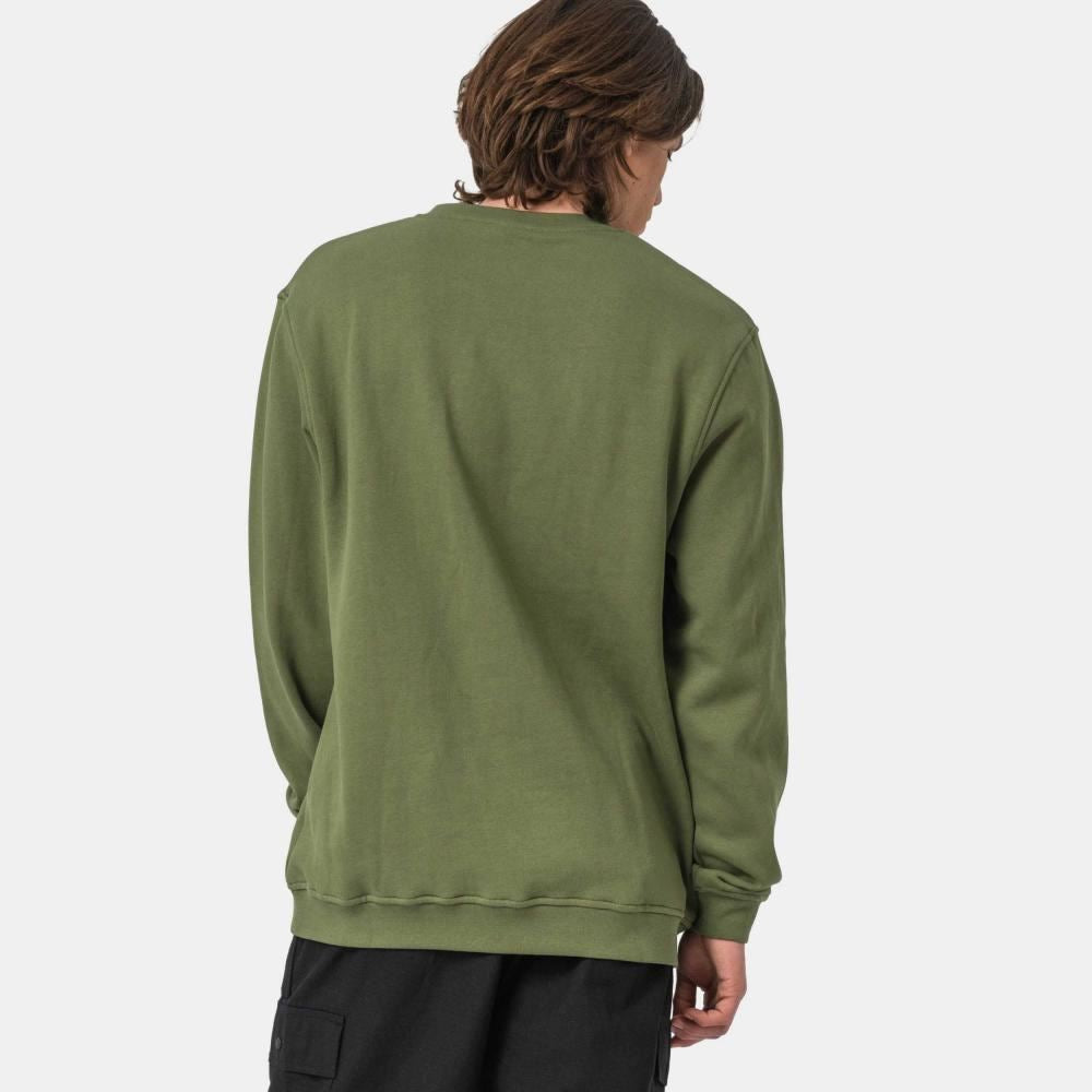 Santa Cruz Crew Burnt Collegiate Crew - Dark Moss | Skatewarehouse.co.uk