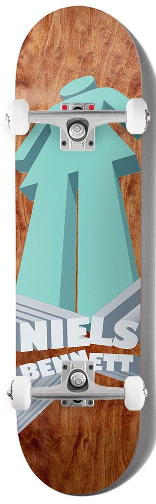 Girl Herspective Niels Bennett x Venom Custom Complete Skateboard - 8 ...