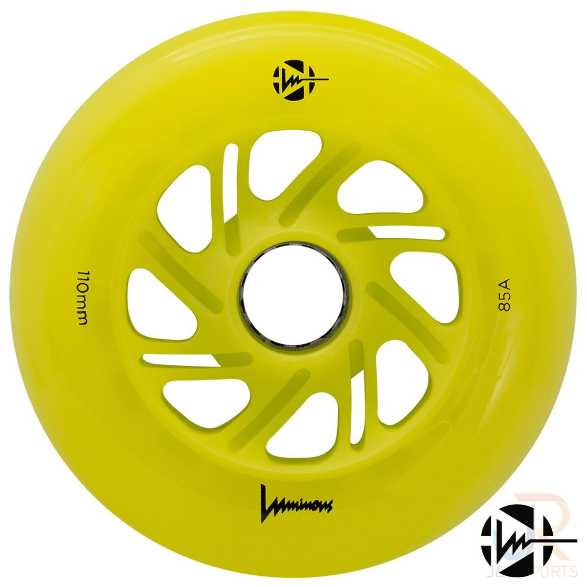 Luminous Led Inline Wheel (Set of 4 Wheels) - Canary - 110Mm/85A