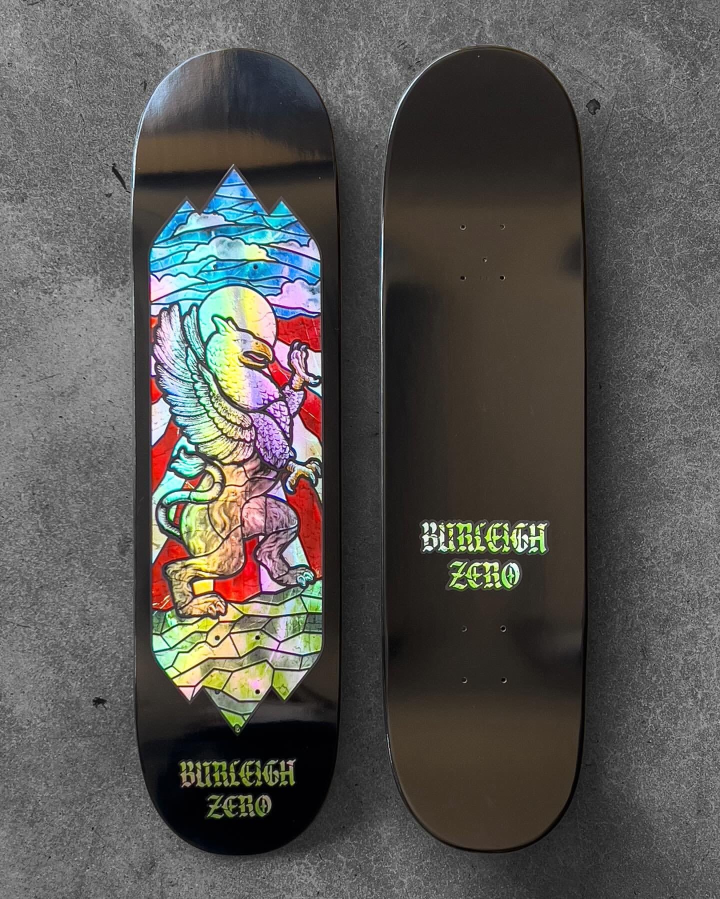 Zero Skateboard Stained Glass Brandon Burleigh Skateboard Deck - 8.5 ...