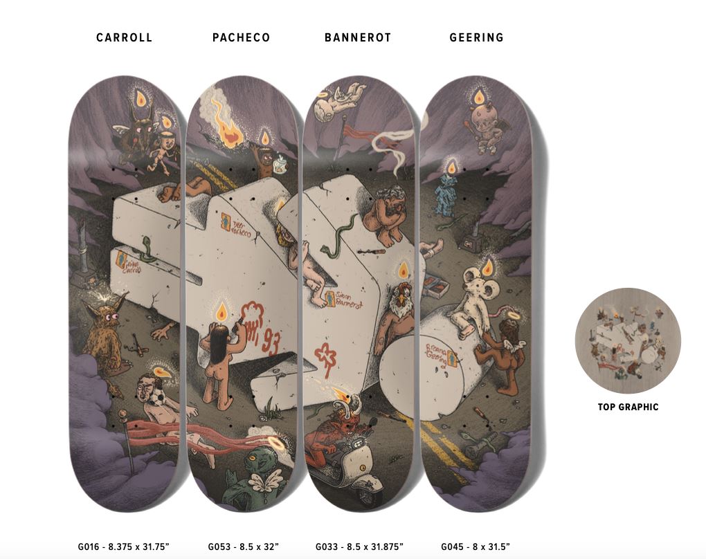 Girl Monumental Simon Bannerot Skateboard Deck - 8.5" | Skatewarehouse ...