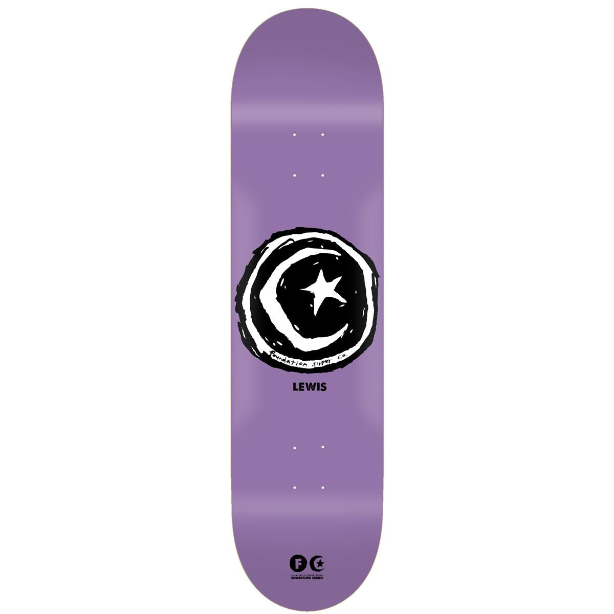 Foundation Julian Lewis 'Star & Moon' Skateboard Deck - 8.25"