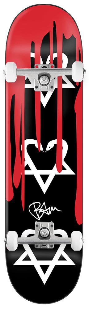 Zero Skateboards Bam Snake-a-Gram with Blood x Venom Skateboards Custo ...