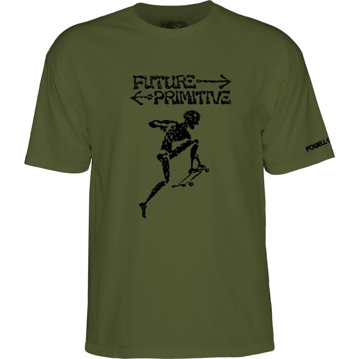 Powell Peralta Future Primitive Tee Military Green '2' | Skatewarehouse ...