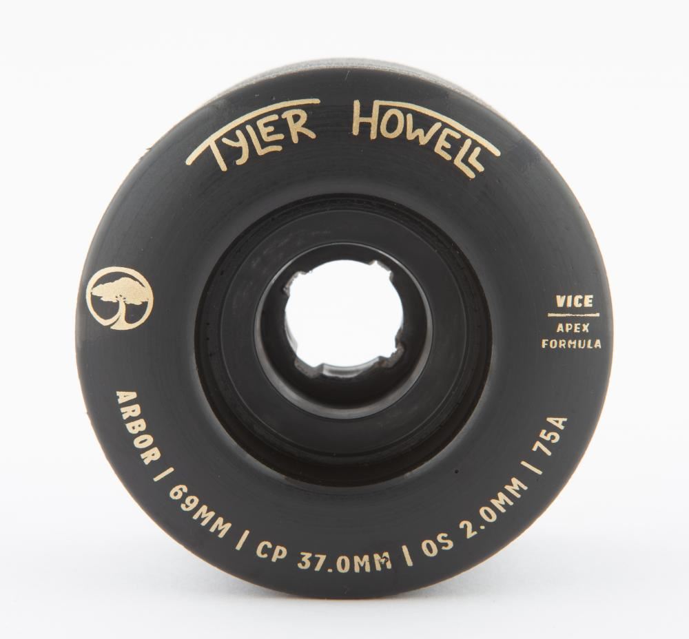 Arbor Signature Skateboard Wheels Vice Tyler Howell 75a - Black ...
