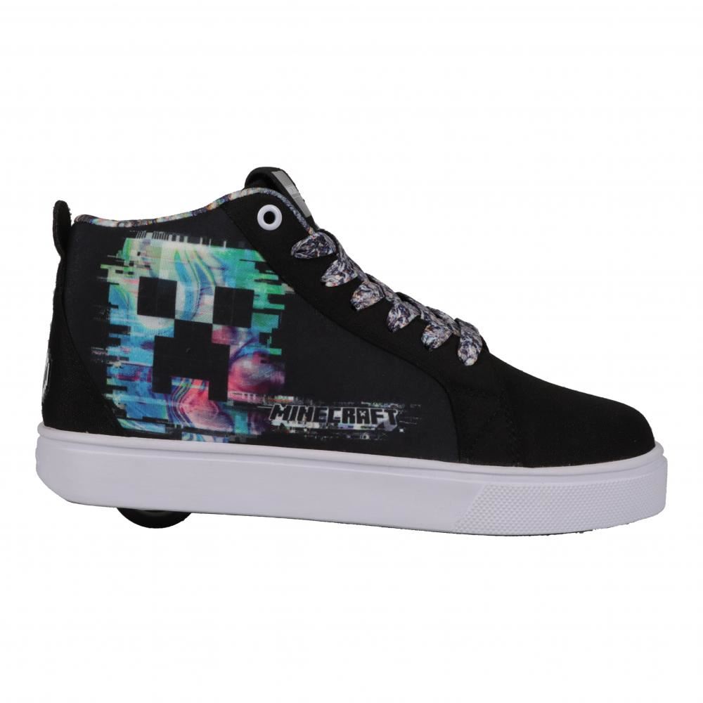 Heelys x Minecraft Racer 20 MID MMC - Black / White | Skatewarehouse.co.uk