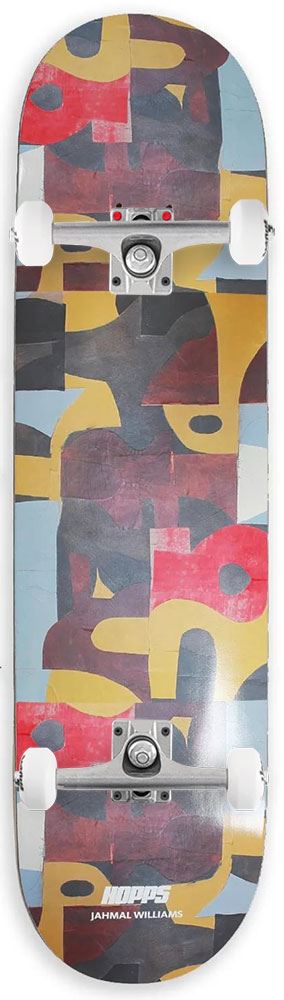 HOPPS Jahmal Williams 'Abstraction' x Venom Custom Complete Skateboard