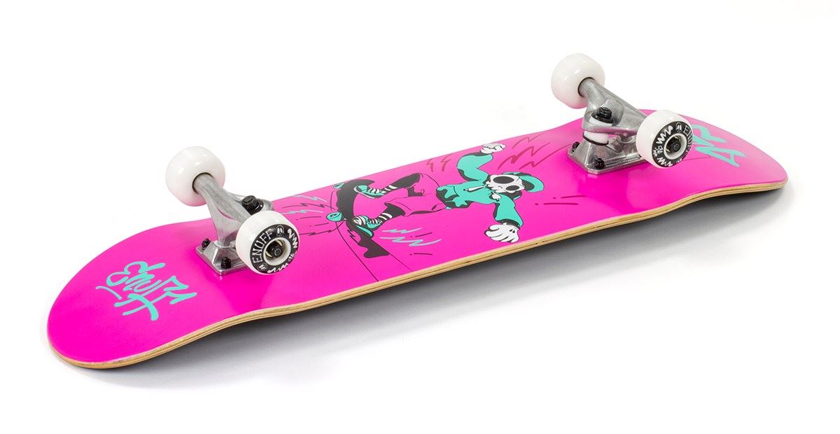 Enuff Skully Pink Complete Skateboard - 7.75"