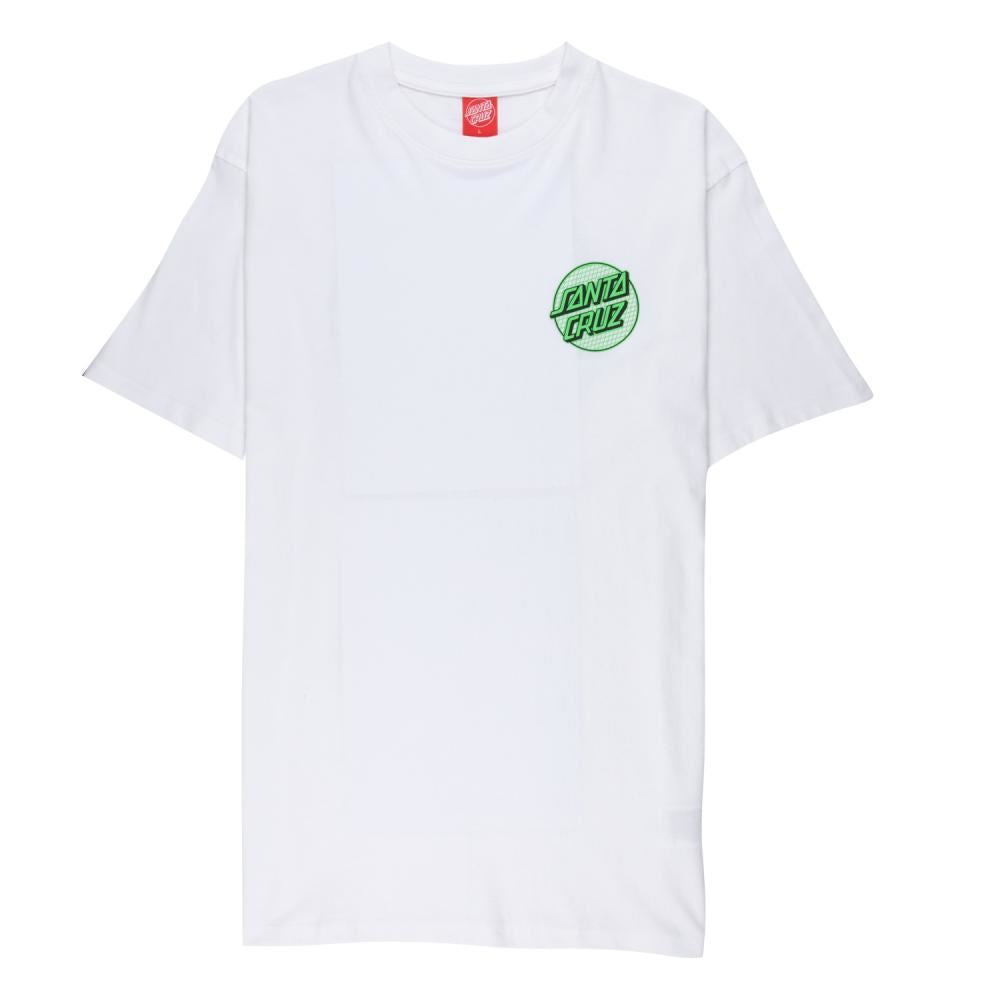 Santa Cruz T-Shirt Wireframe Dot T-Shirt - White | Skatewarehouse.co.uk