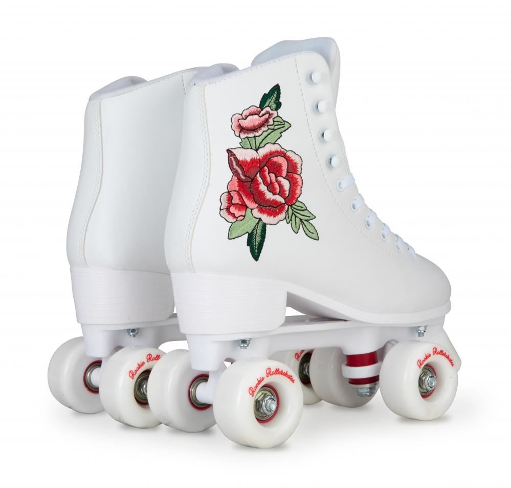 Rookie Quad Skate Rollerskates Rosa - White