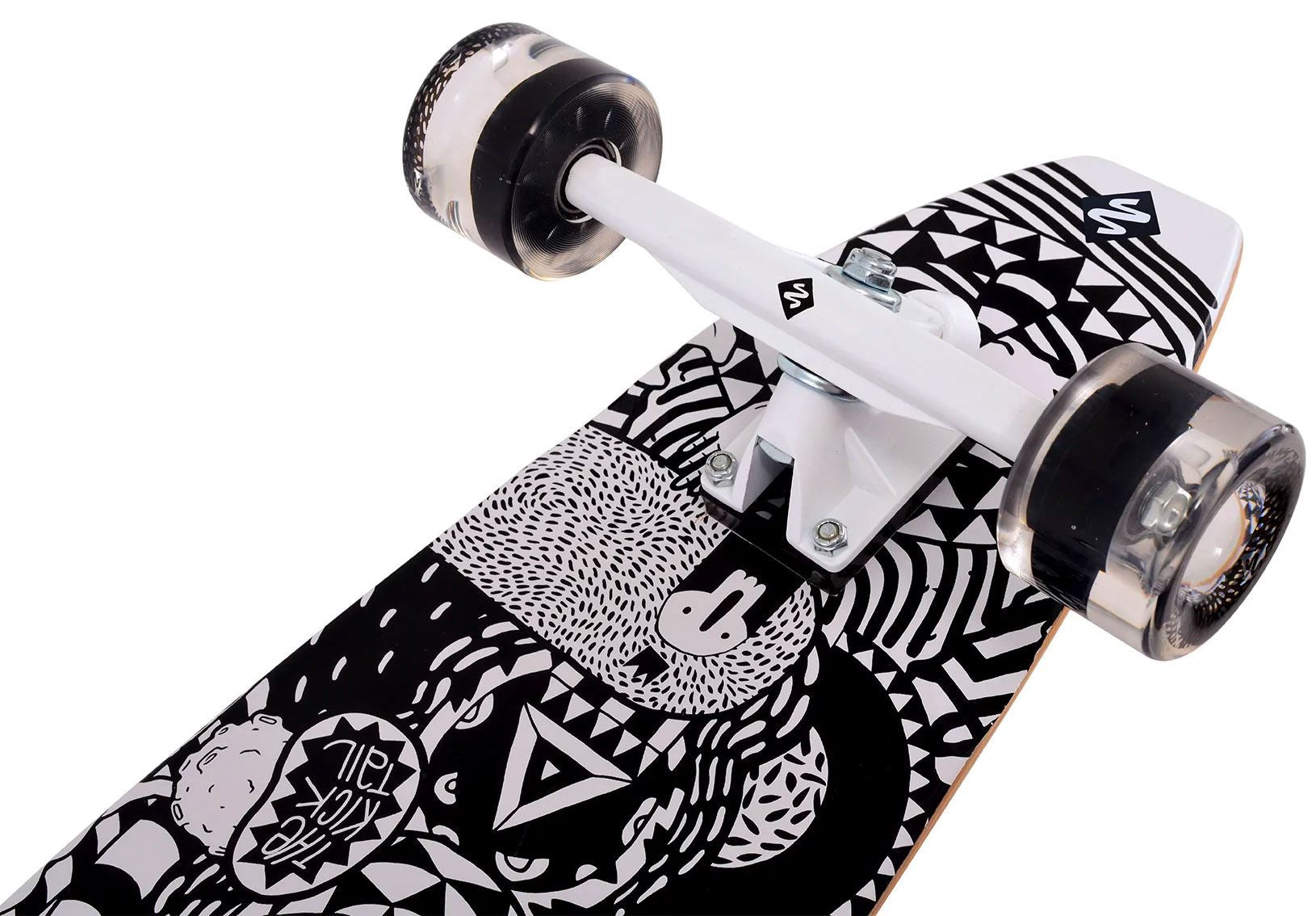 Street Surfing Cut Kicktail Rumble Jungle Complete Longboard Skateboar ...